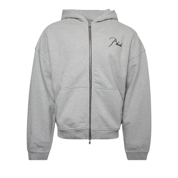 Rhude Zip Up Hoodie 'heather