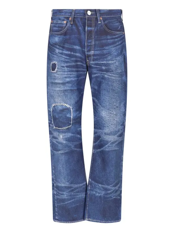 Junya Watanabe Junya-inspired" Straight Leg Jeans - Blue