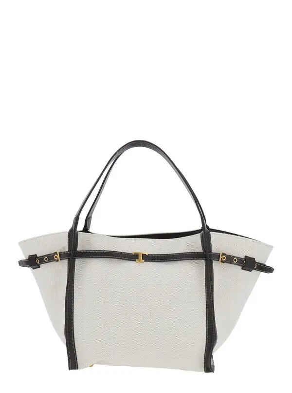 TOD'S Mini Leather-trimmed Bag
