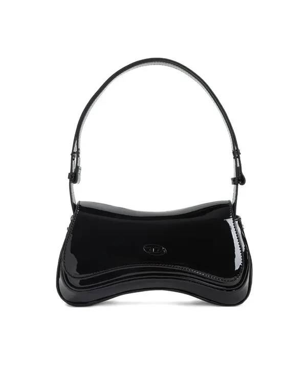 DIESEL® Black Patent Leather Mini Bag - 001black