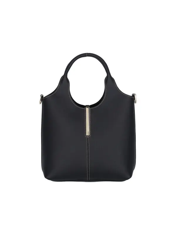 TOD`S 100% Calf Leather Shoulder Bag For