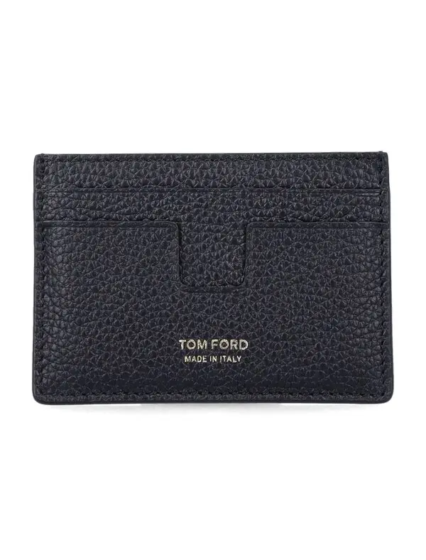 TOM FORD Leather Wallet - Nero