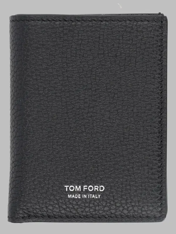 TOM FORD Leather Card Holder 10 Cm X 7.5 Cm X 1 Cm - Black
