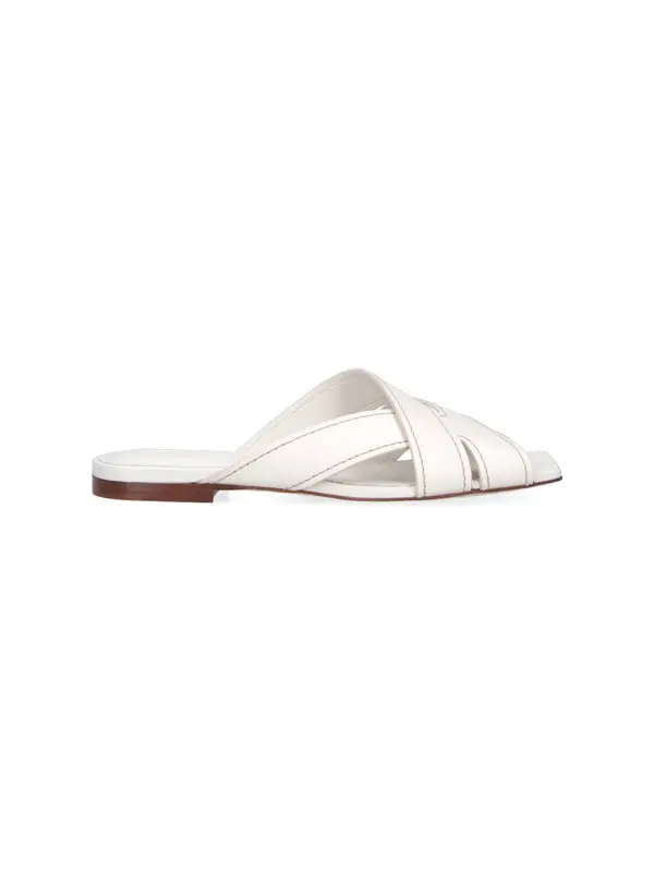 TOD`S Tod's Mini Calf Leather Sandals For