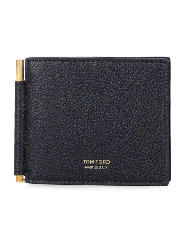TOM FORD Calf Leather Wallet - Nero