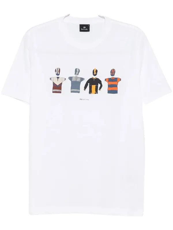 Paul Smith Organic Cotton Crewneck T-shirt 5-pack - White