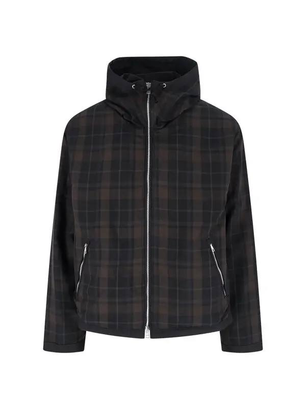 Our Legacy Hooded Plaid Zip Jacket