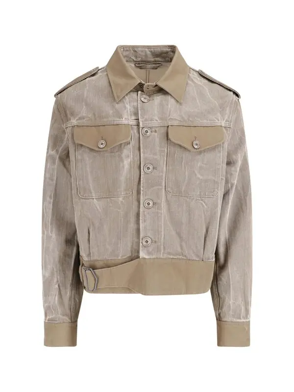 Our Legacy Pigment-dyed Cotton Twill Jacket - Green