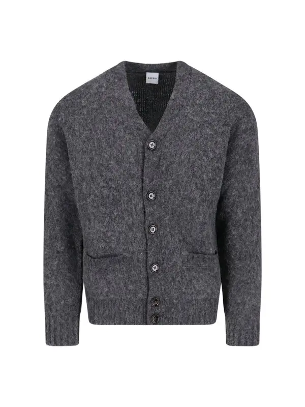 Aspesi Wool Blend Crew Neck Sweater - Grey