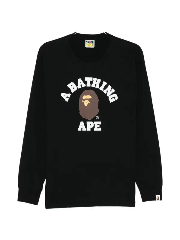 A BATHING APE Classic College T-shirt - Black