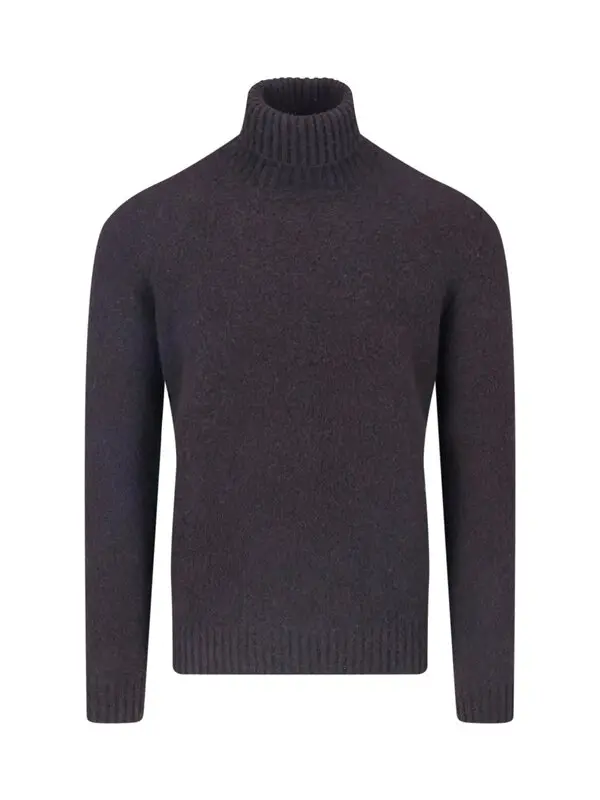 DRUMOHR Striped Crewneck Sweater - Brown