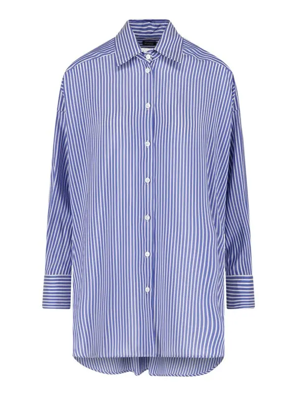 Kiton 100% Silk Button-front Shirt