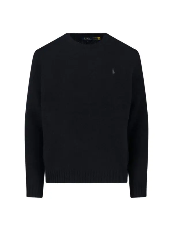 Polo Ralph Lauren Wool, Alpaca & Recycled Nylon Crewneck Sweater For - Black