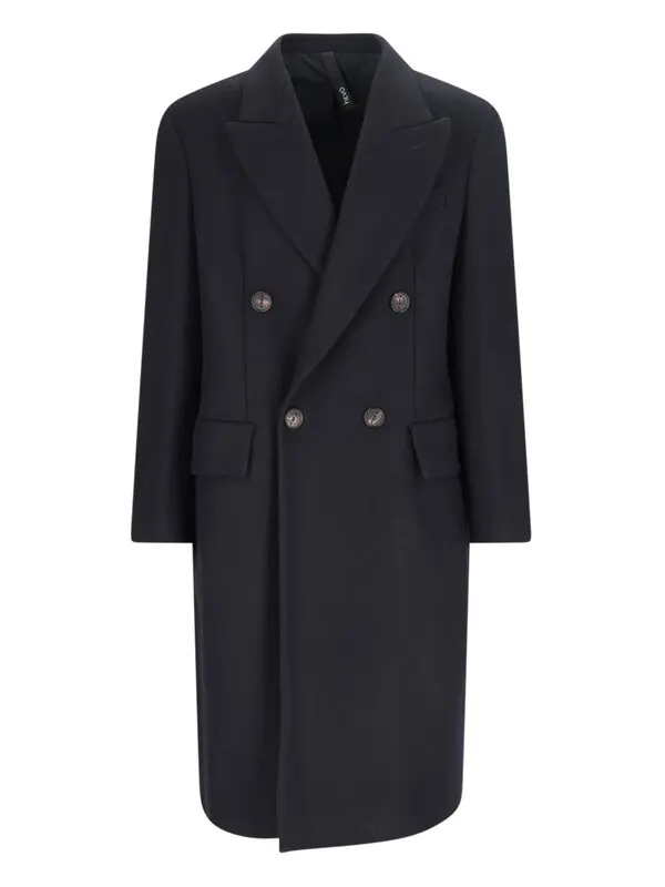 HEVO Double-breasted Tailored Overcoat
