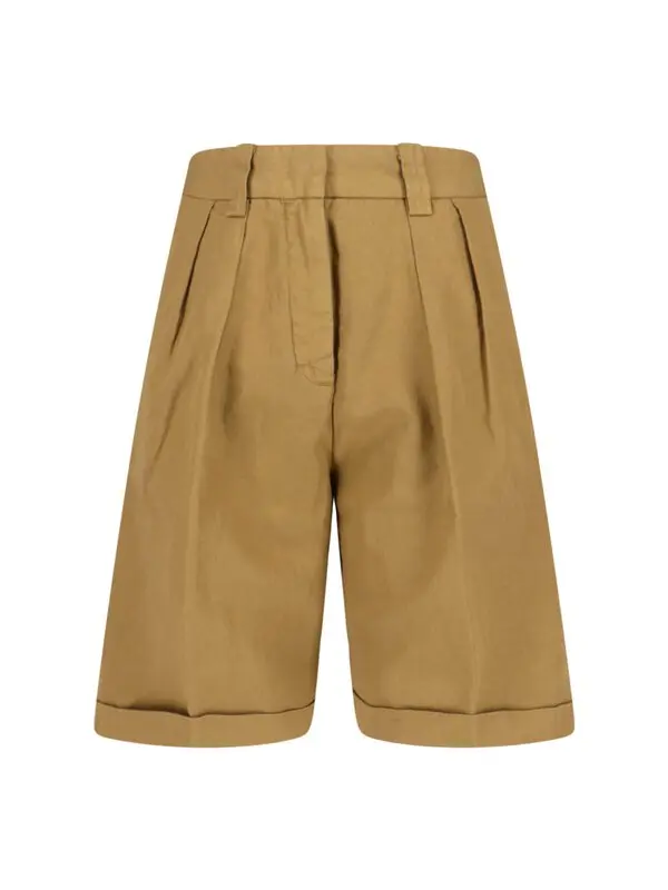 Aspesi Lightweight Cotton-linen Trousers For - Beige