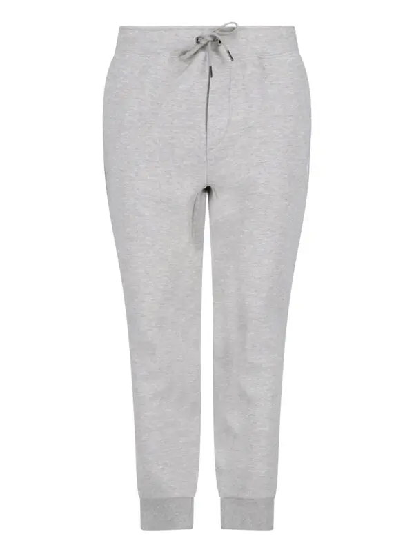 Polo Ralph Lauren Cotton Blend Jogger Trousers With Drawstring Waist - Grey