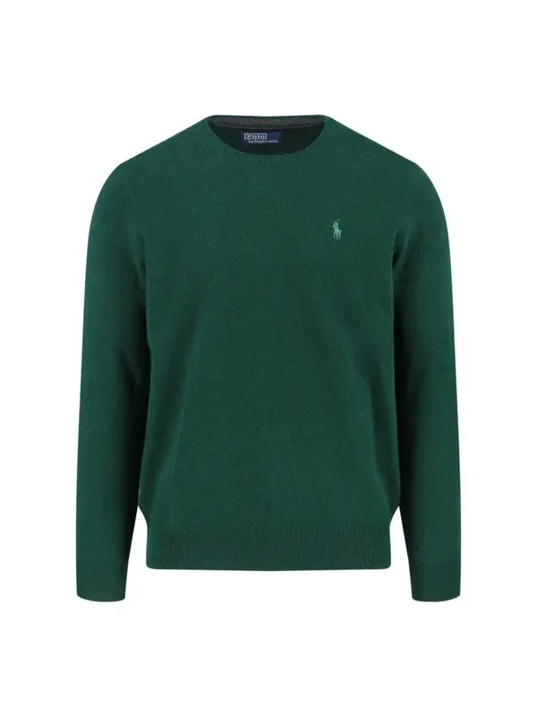 Polo Ralph Lauren Fair Isle" High Neck Wool Sweater - Green