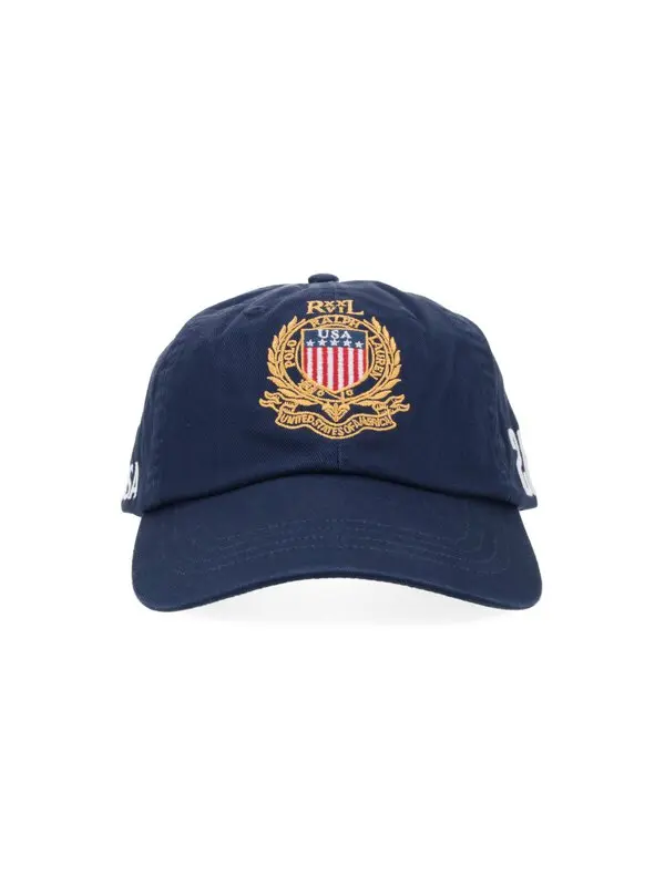 Polo Ralph Lauren Embroidered Crest Baseball Cap - Blue