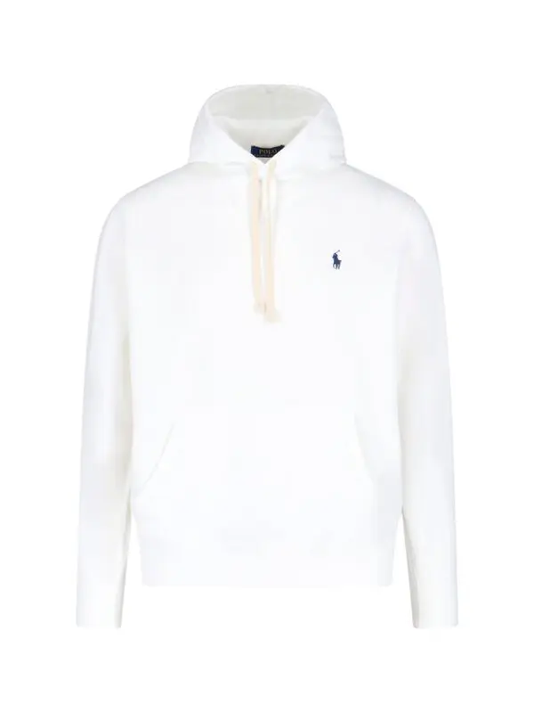 Polo Ralph Lauren Cotton-blend Hooded Pullover - White