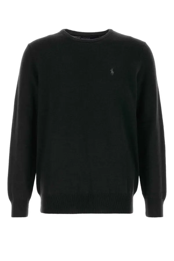 Polo Ralph Lauren 100% Wool Crew Neck Sweater - Black