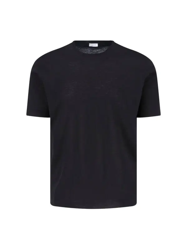 Caruso 100% Cotton Crew Neck T-shirt For - Black