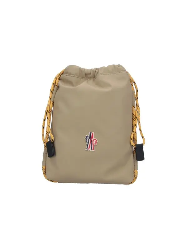 Moncler Lightweight Polyamide Bag With Leather Inserts