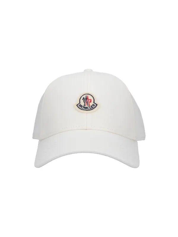 Moncler Baseball Cap With Logo - White