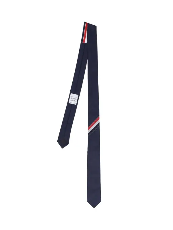 Thom Browne Silk Neck Tie - Blue