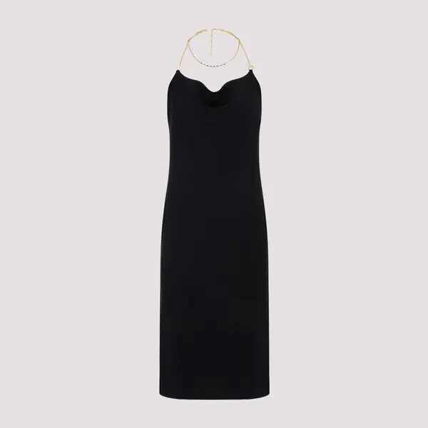 Bottega Veneta Viscose Midi Dress - Black