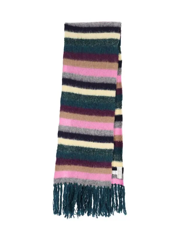 ERL Striped Fringe Scarf - Multicolour