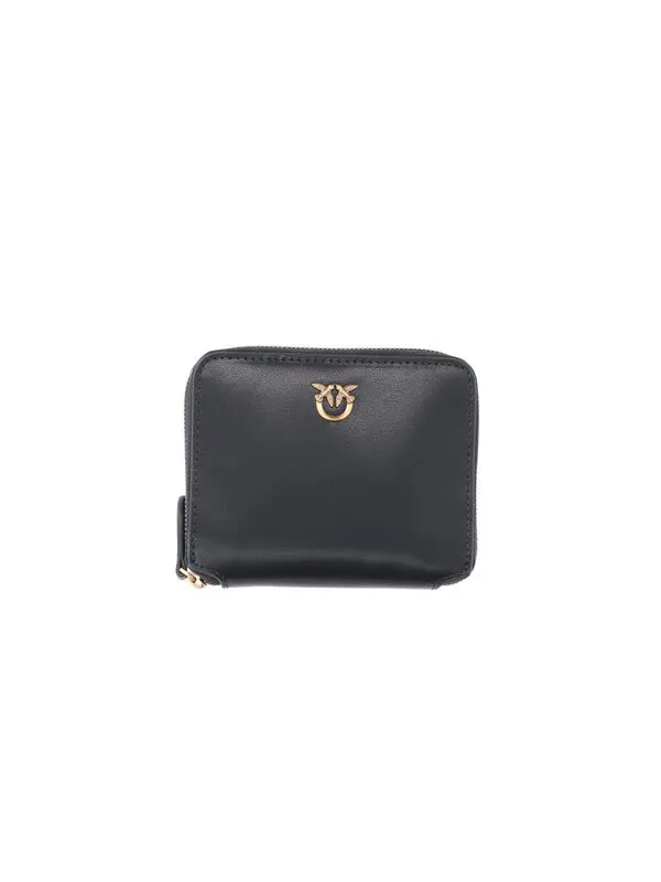 Pinko Sleek 100% Leather Wallet For - Black