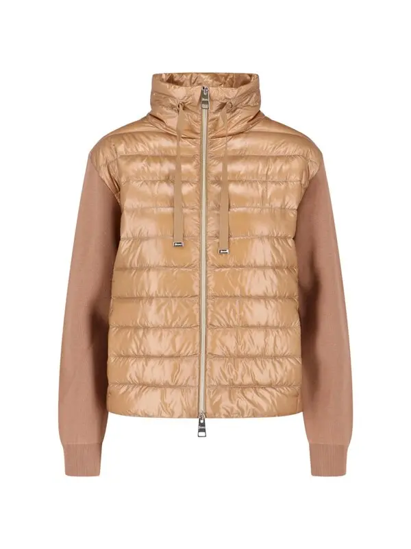 Herno Quilted Puffer Knit Sleeve Jacket