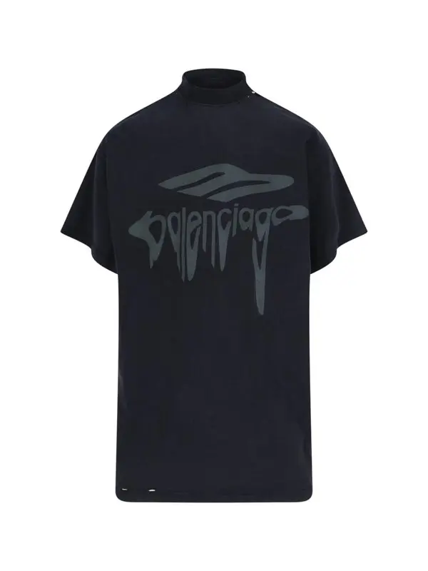 Balenciaga 100% Cotton Crewneck T-shirt