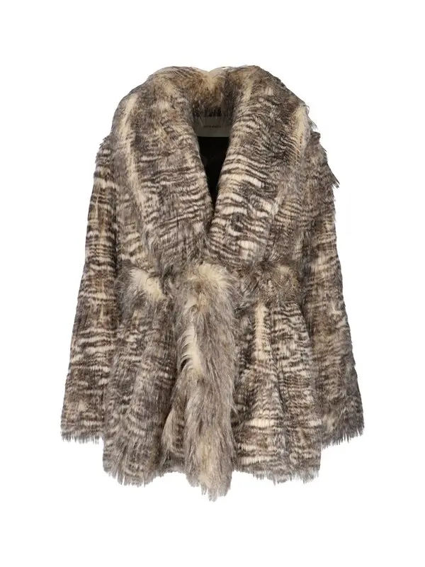 ENTIRE STUDIOS Faux Fur Jacket - Beige