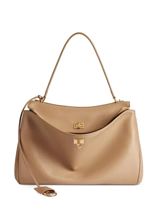 Balenciaga Top Handle Mini Shopper - Latte