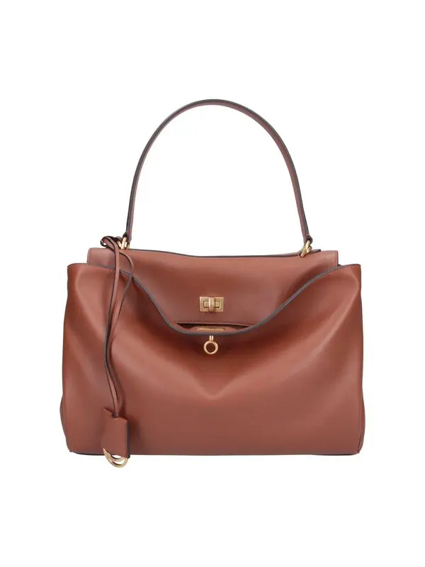 Balenciaga Calf Leather Shoulder Bag - Brown