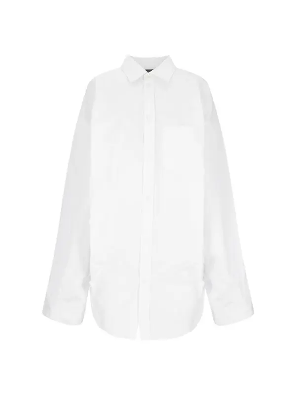 Balenciaga Cotton Shirt With Soft Quilted Padding - White