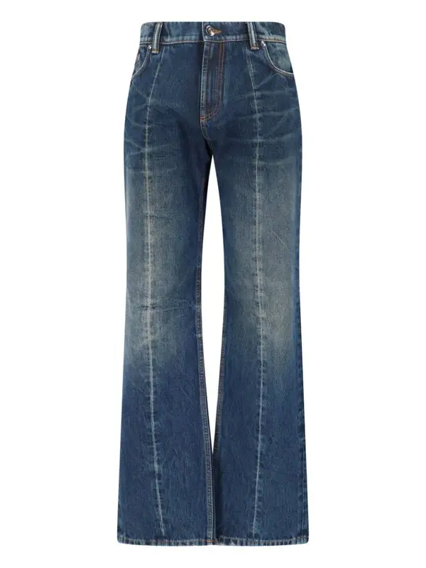 Versace High-rise Wide-leg Jeans