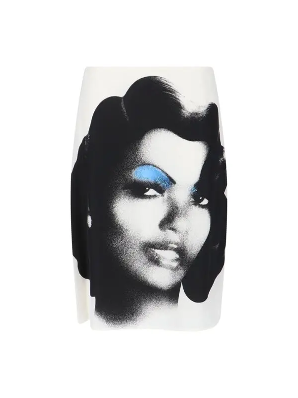 Versace Graphic Print Mini Skirt