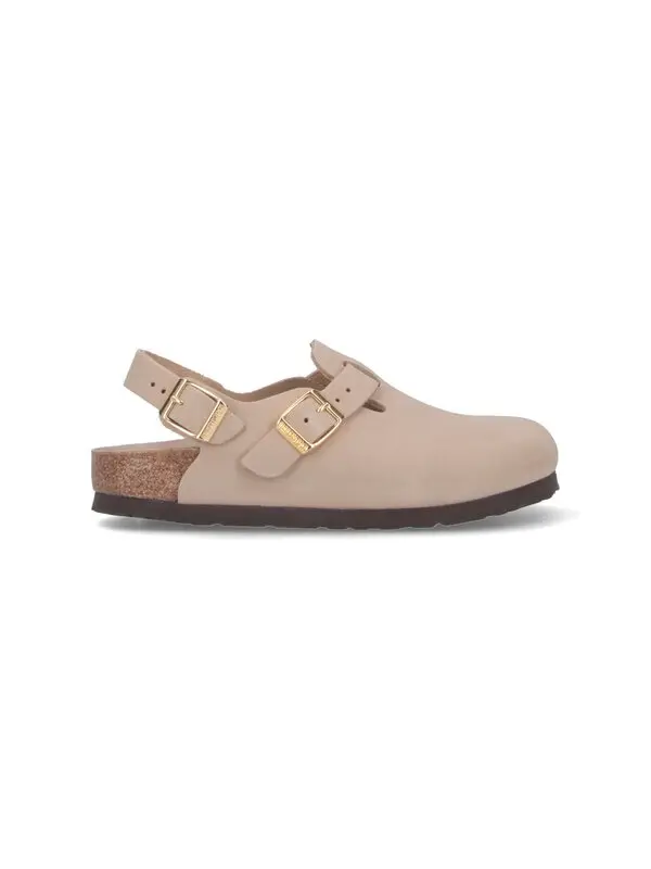 BIRKENSTOCK Double Strap Clog Mules With Slingback Strap