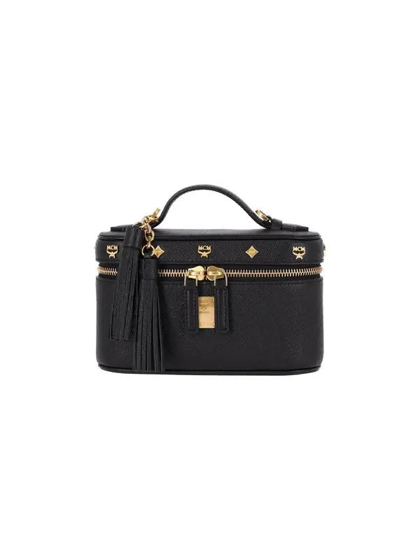 Mcm Mini Top-handle Vanity Bag - Black