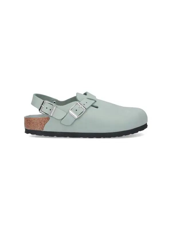 BIRKENSTOCK Suede Clogs With Adjustable Strap