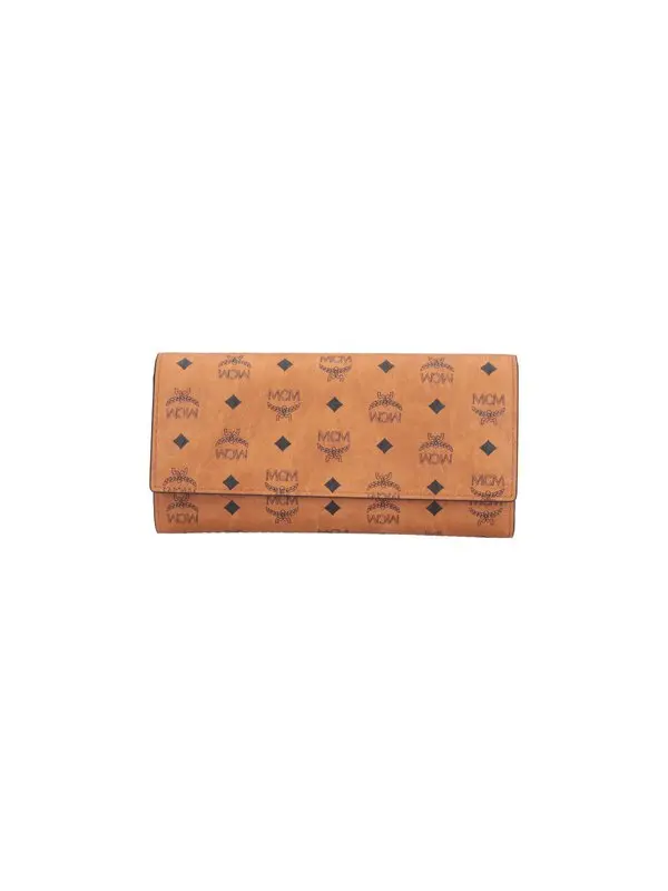 Mcm Designer Wallet - Brown