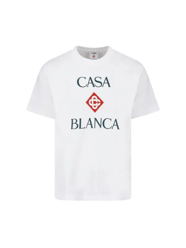 Casablanca Stacked Logo Logo-print T-shirt