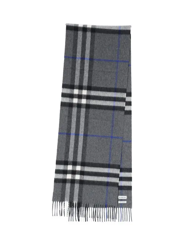 Burberry 100% Cashmere Scarf - Grey