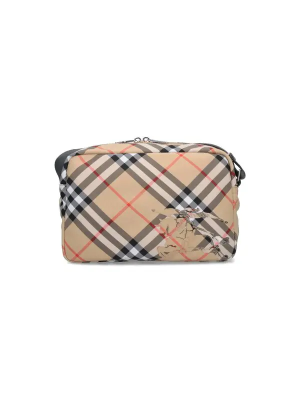 Burberry Check Crossbody Bag - Beige