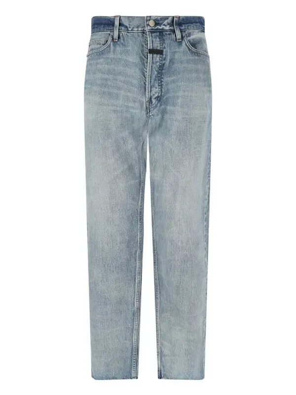 Fear Of God 100% Cotton Denim Jeans - Blue