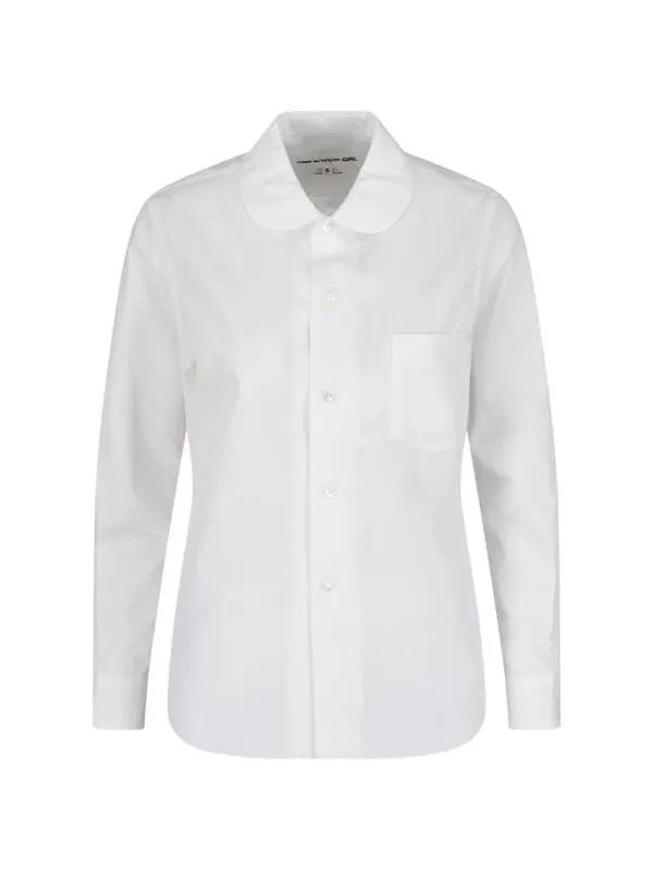 Comme Des Garçons Rounded Collar Button-up Shirt