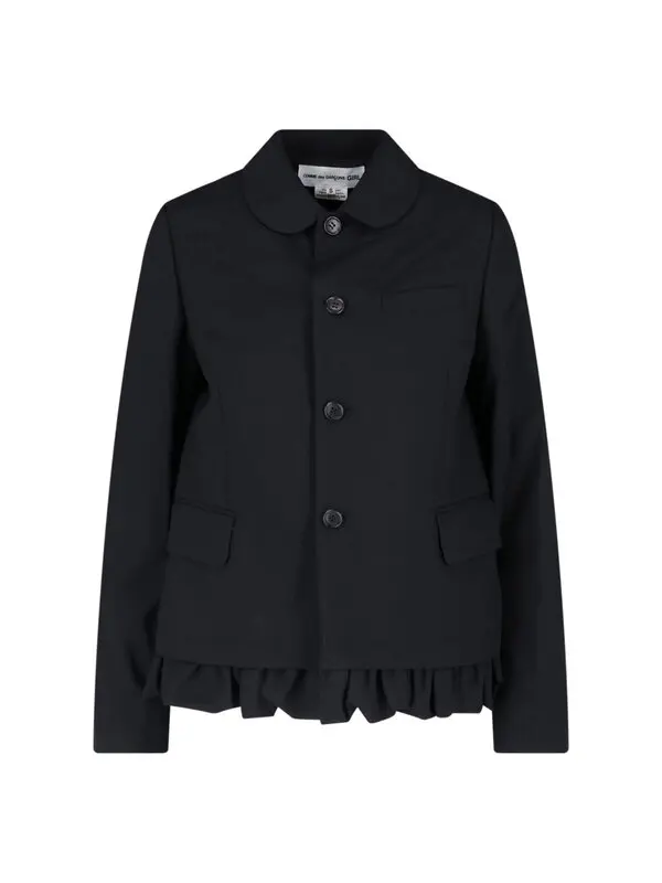 Comme Des Garçons Ruffled Hem Jacket
