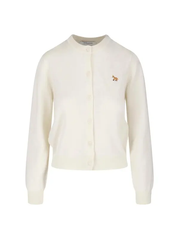 Maison Kitsuné 100% Wool Cardigan